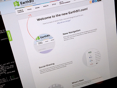 New Earth911.com Tour by Matt Saling on Dribbble
