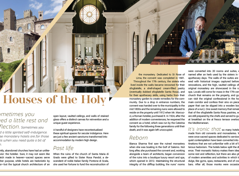 Houses of the Holy - Brochure spread by Wynne Miller on Dribbble