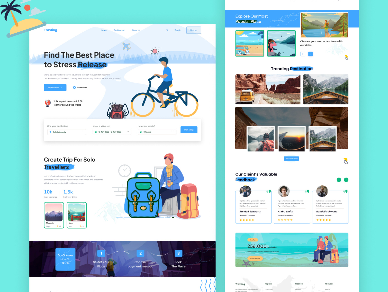 Travel Agency web design - Travel : Tour : Trip by Billal Hossain on ...