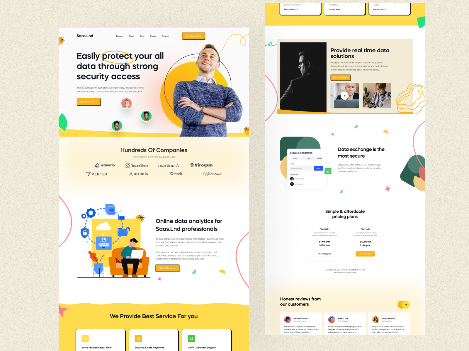 SaaS Website Design by Billal Hossain on Dribbble