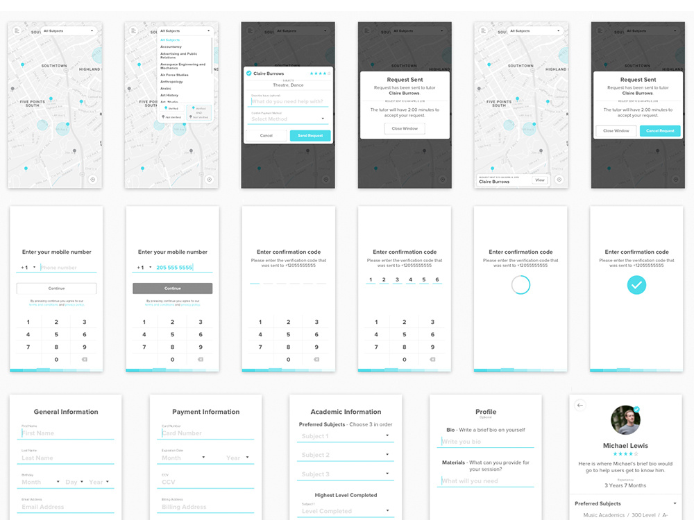 Wireframes by Drew Binkley on Dribbble