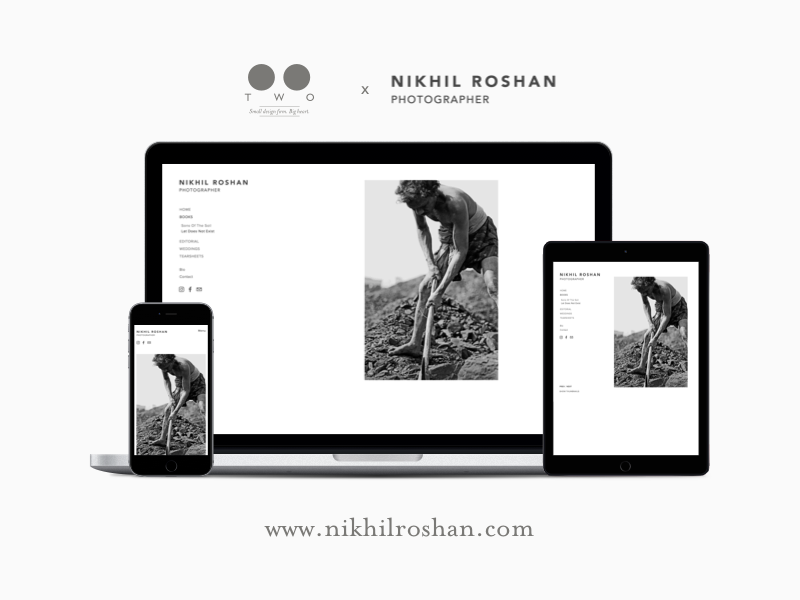 Nikhil Roshan's SquareSpace Website by TWO Design on Dribbble