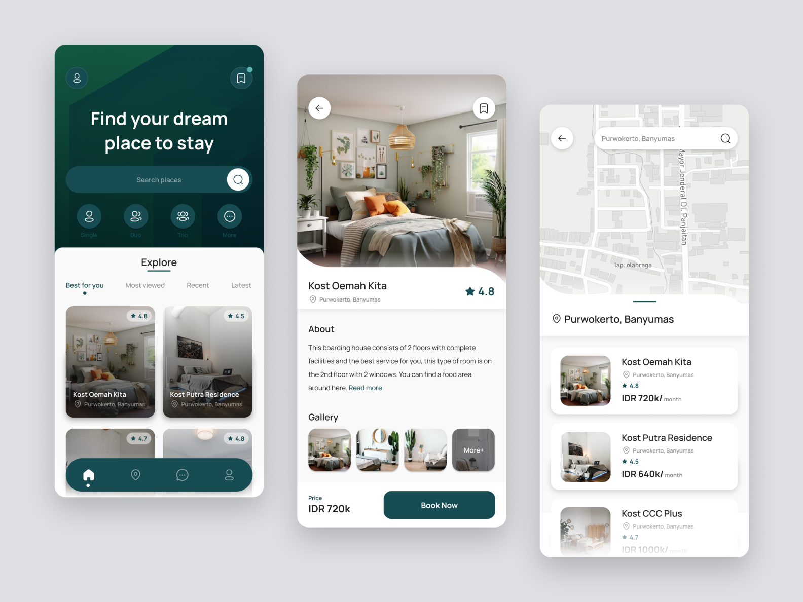 Roommates - Boarding House App by Elgi Nabil on Dribbble