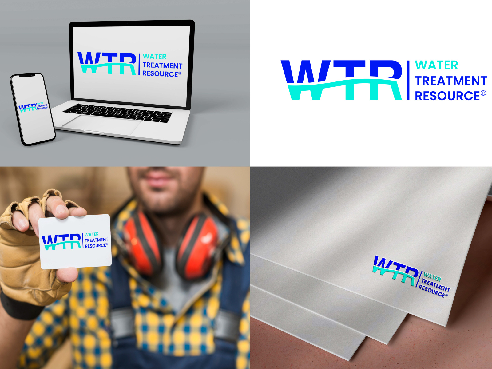 Water Treatment Resource company logo with typography foam logo by ...