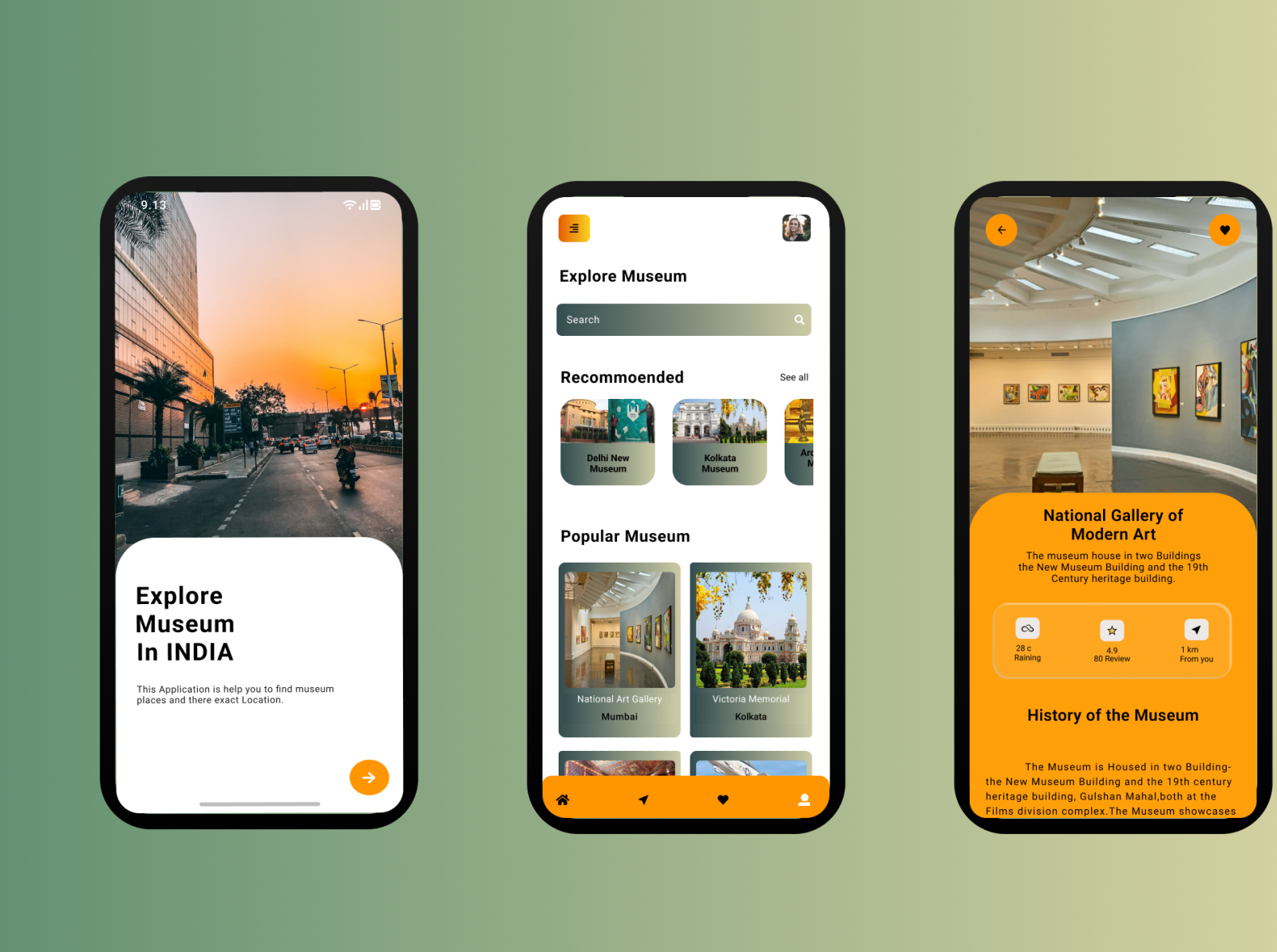 Explore Museum app by khushi_design on Dribbble