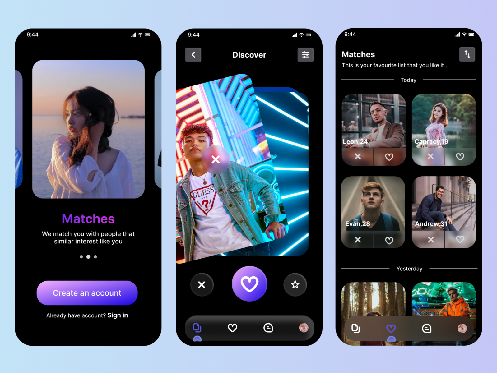 Dating Mobile App Ui Design by khushi_design on Dribbble Dating Mobile App Ui Design by khushi_design on Dribbble