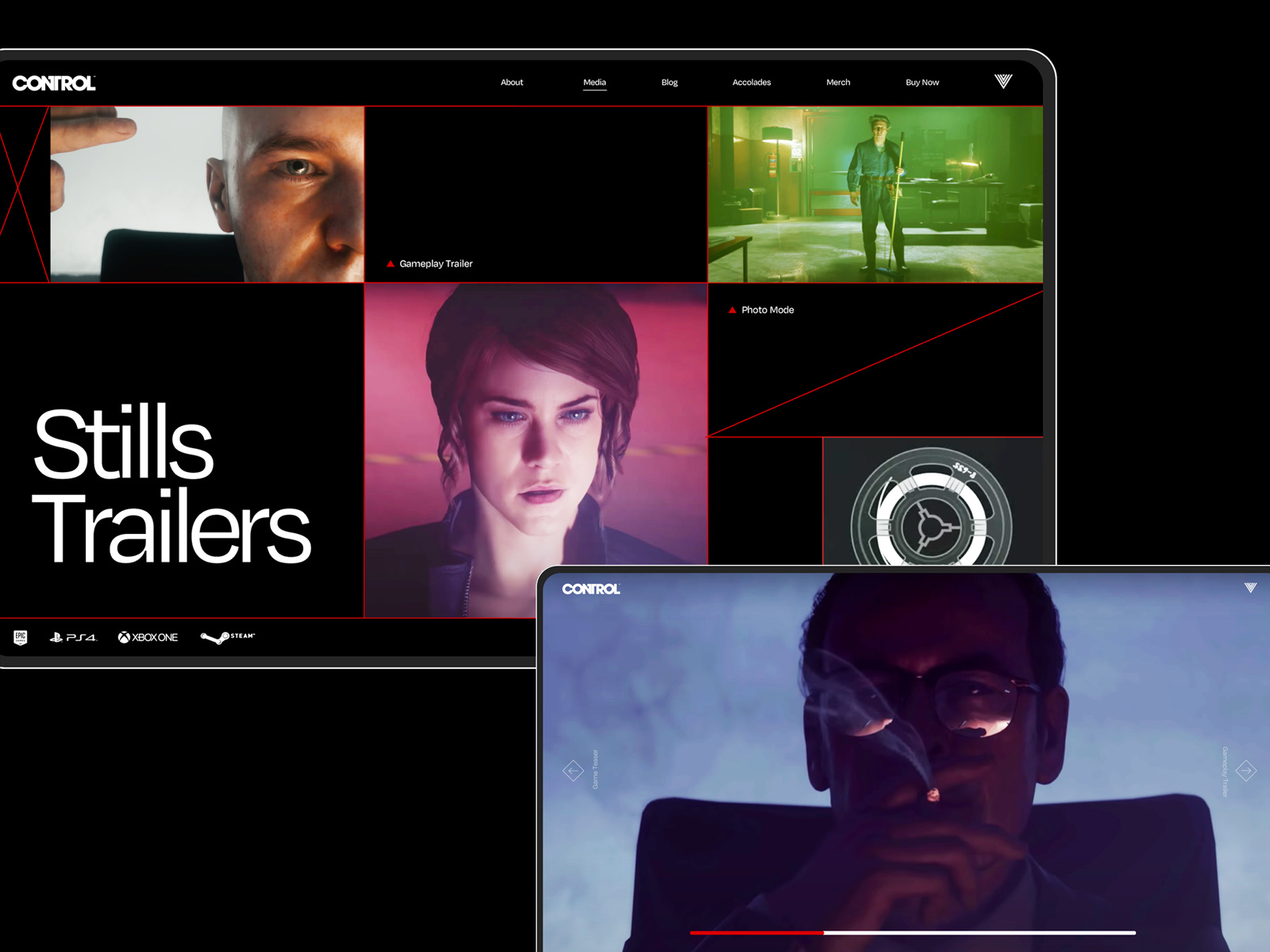 Concept Redesign For Control by Angelica Baini on Dribbble
