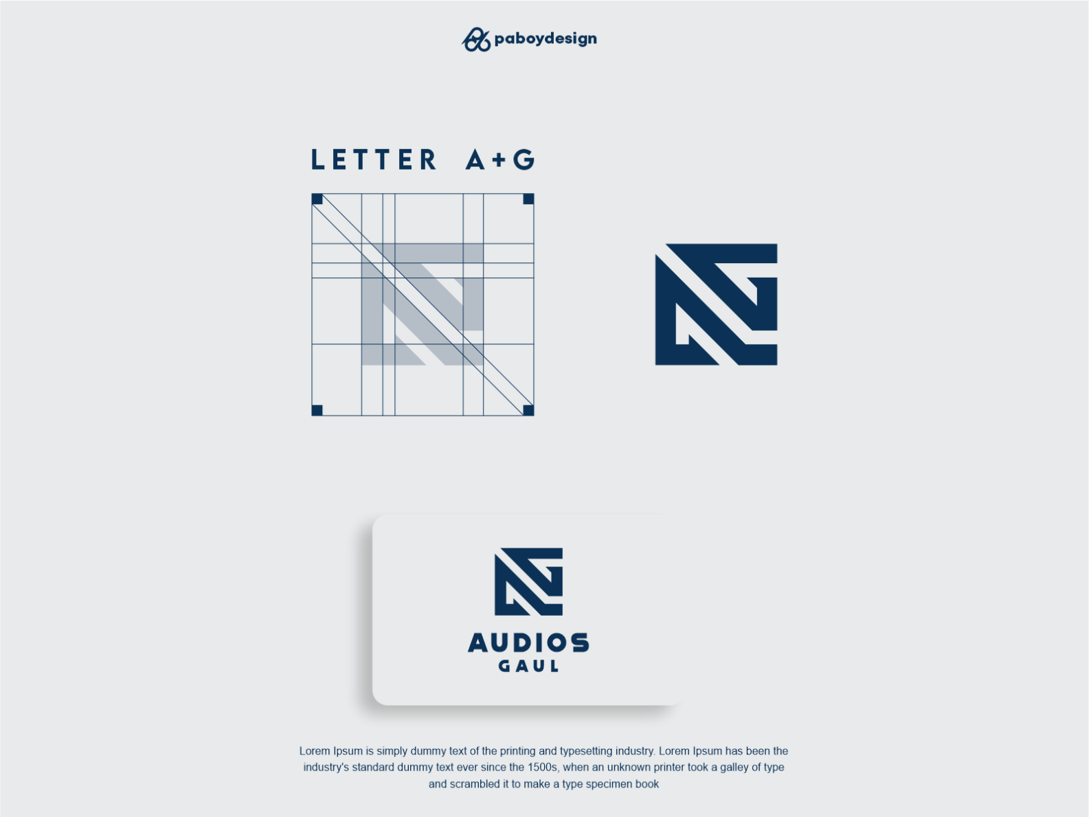 AG MONOGRAM LOGO by Paboy_Design on Dribbble