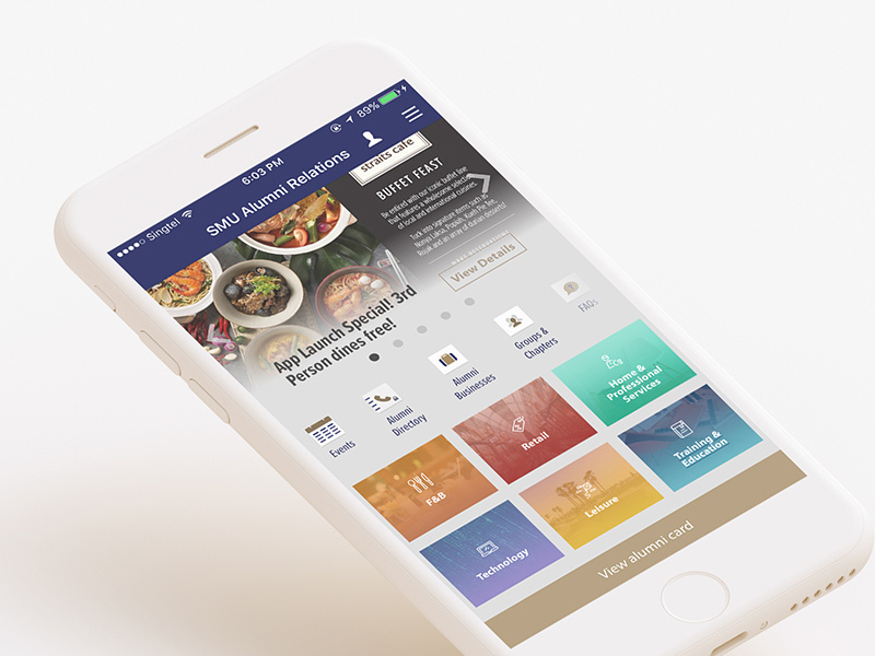 Alumni Mobile App by Celena Jasmin on Dribbble