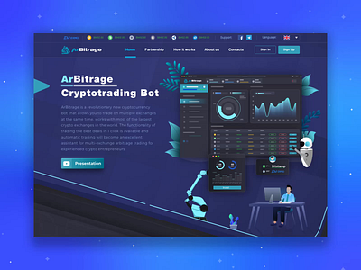 Lead Gen Landing Page For Crypto Fintech Trading Platform by Extej UI ...