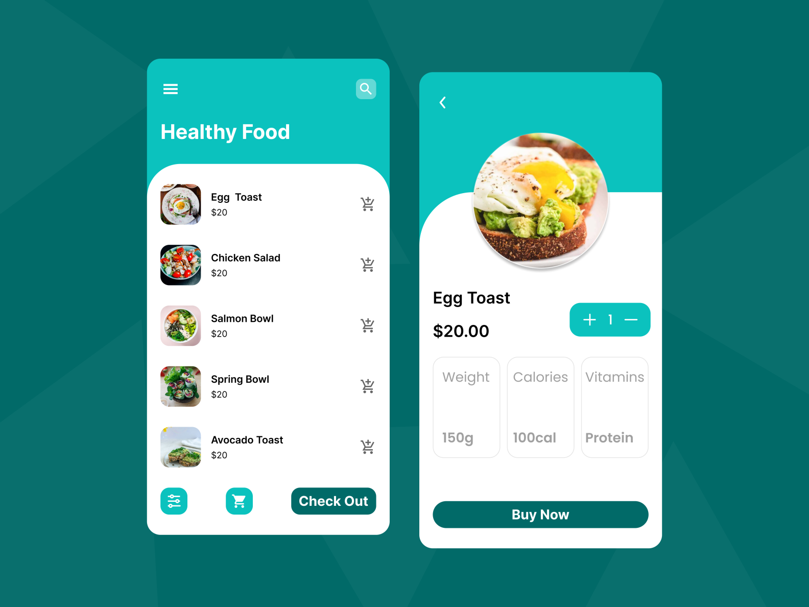 Healthy Food Order App by Nurma Puji Yunianti on Dribbble