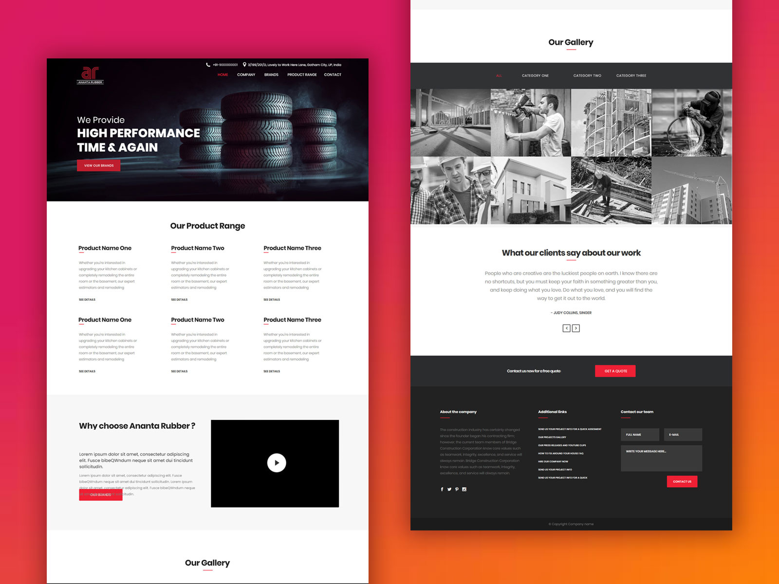 Most Basic Corporate Homepage UI Design by Arun Sengupta on Dribbble