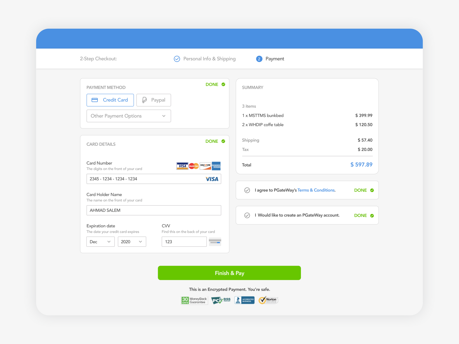 Checkout Screen by Hanan on Dribbble