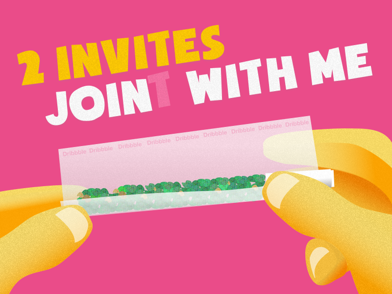 2 Dribbble Invites - Join With Me by Greenbot on Dribbble