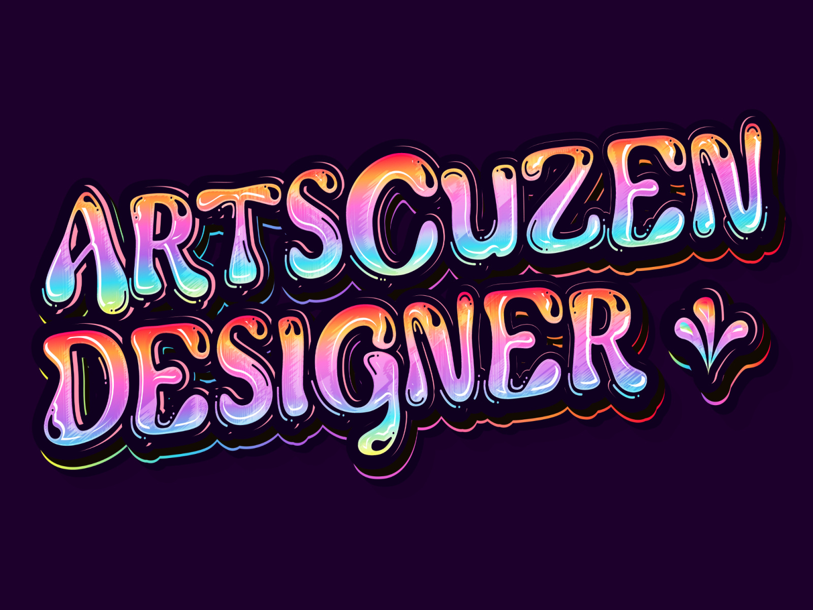 Typography Design by Artscuzen on Dribbble