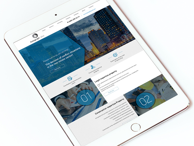 Autograph plus web-site by PixWhite on Dribbble