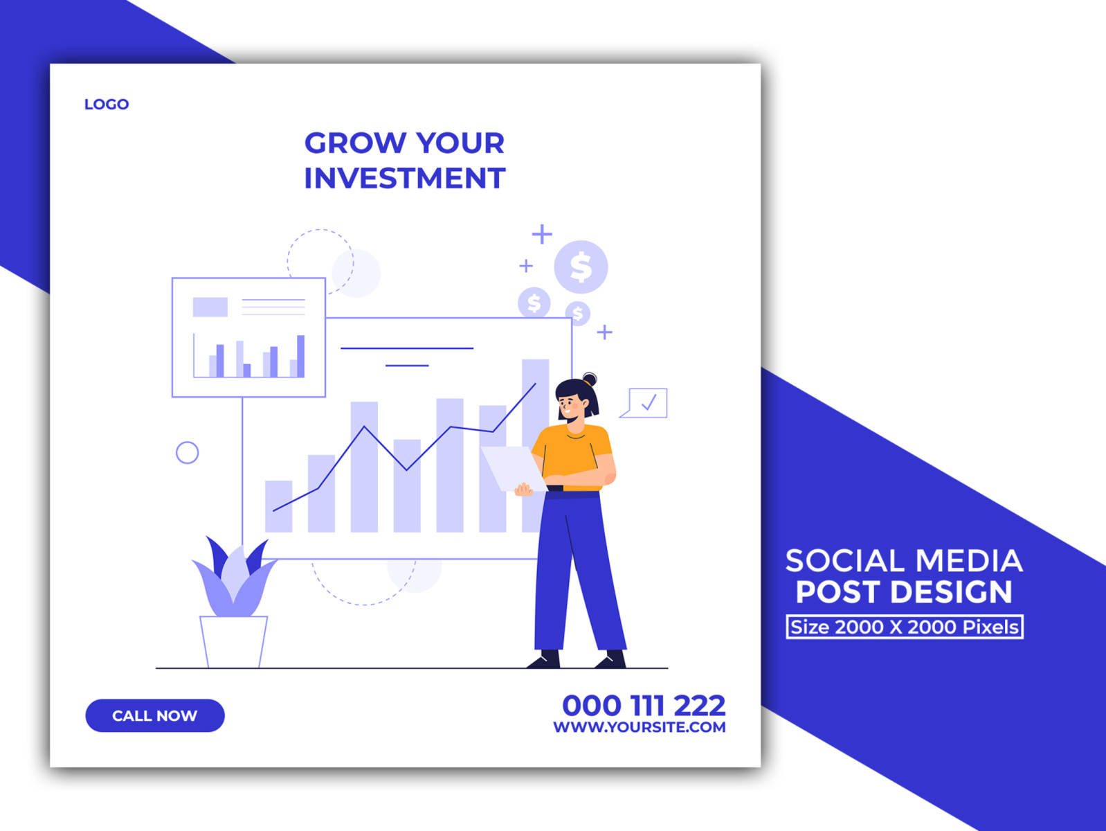 Social Media Investment Post Design by Ajmin Masud on Dribbble