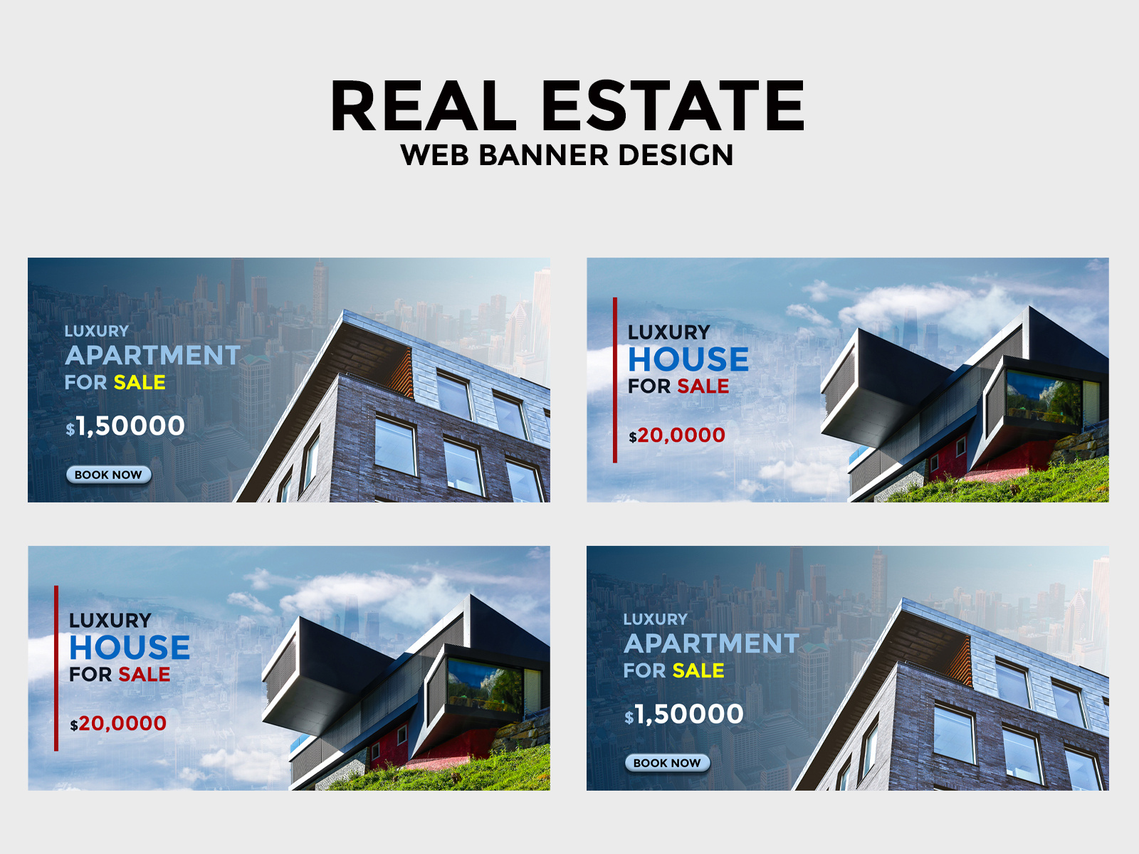 Real Estate Web Banner Design by Jobayer Mahamud on Dribbble