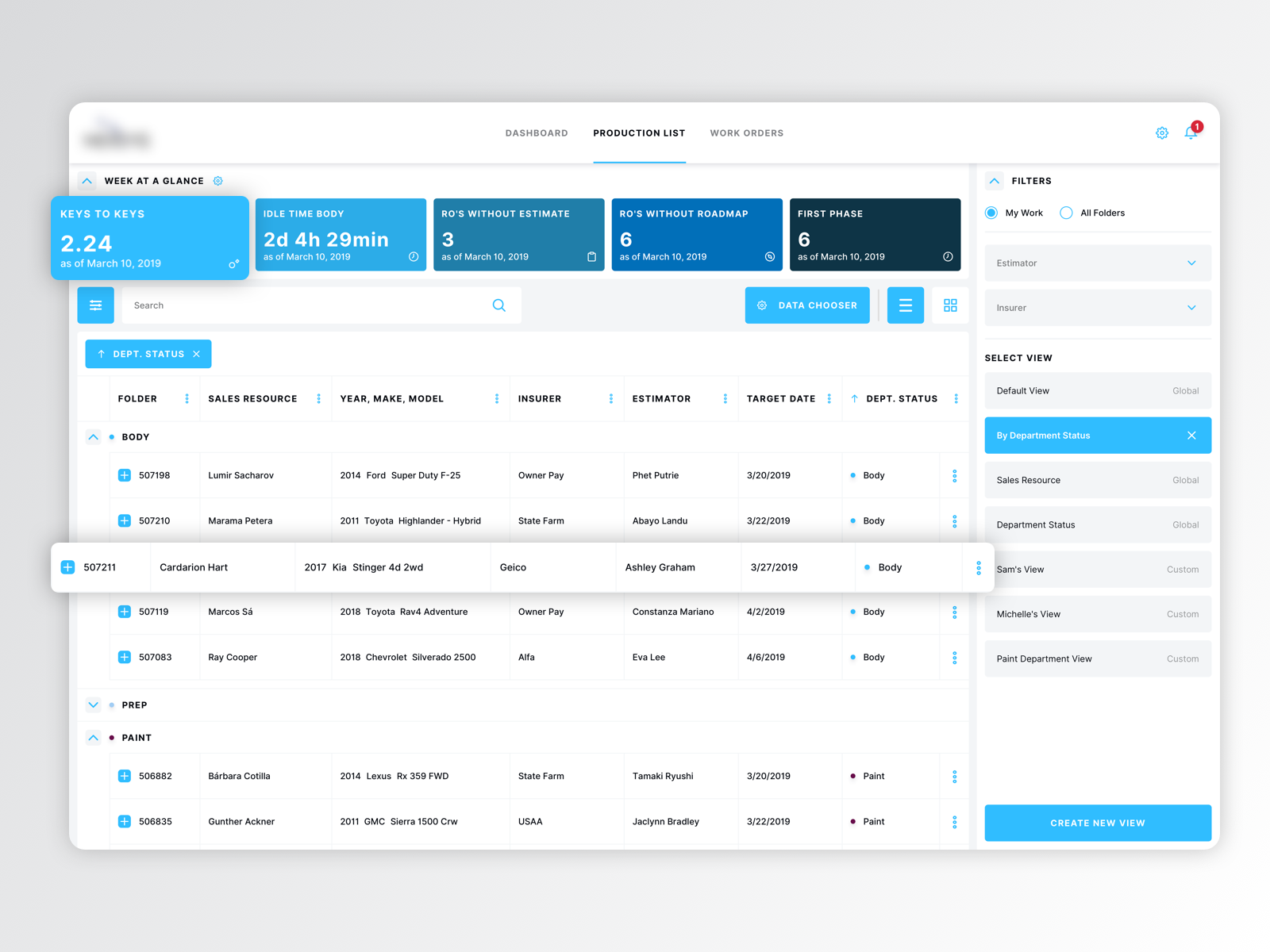 Production Grid by sally wieland on Dribbble