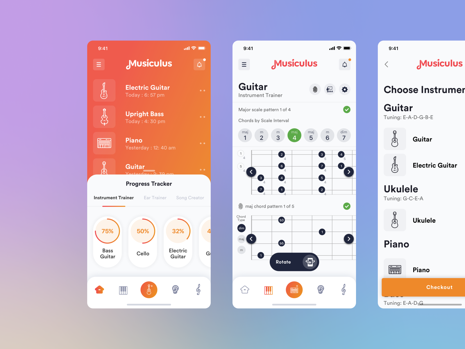 Musiculus Tunes - app design by Sajid Ali on Dribbble
