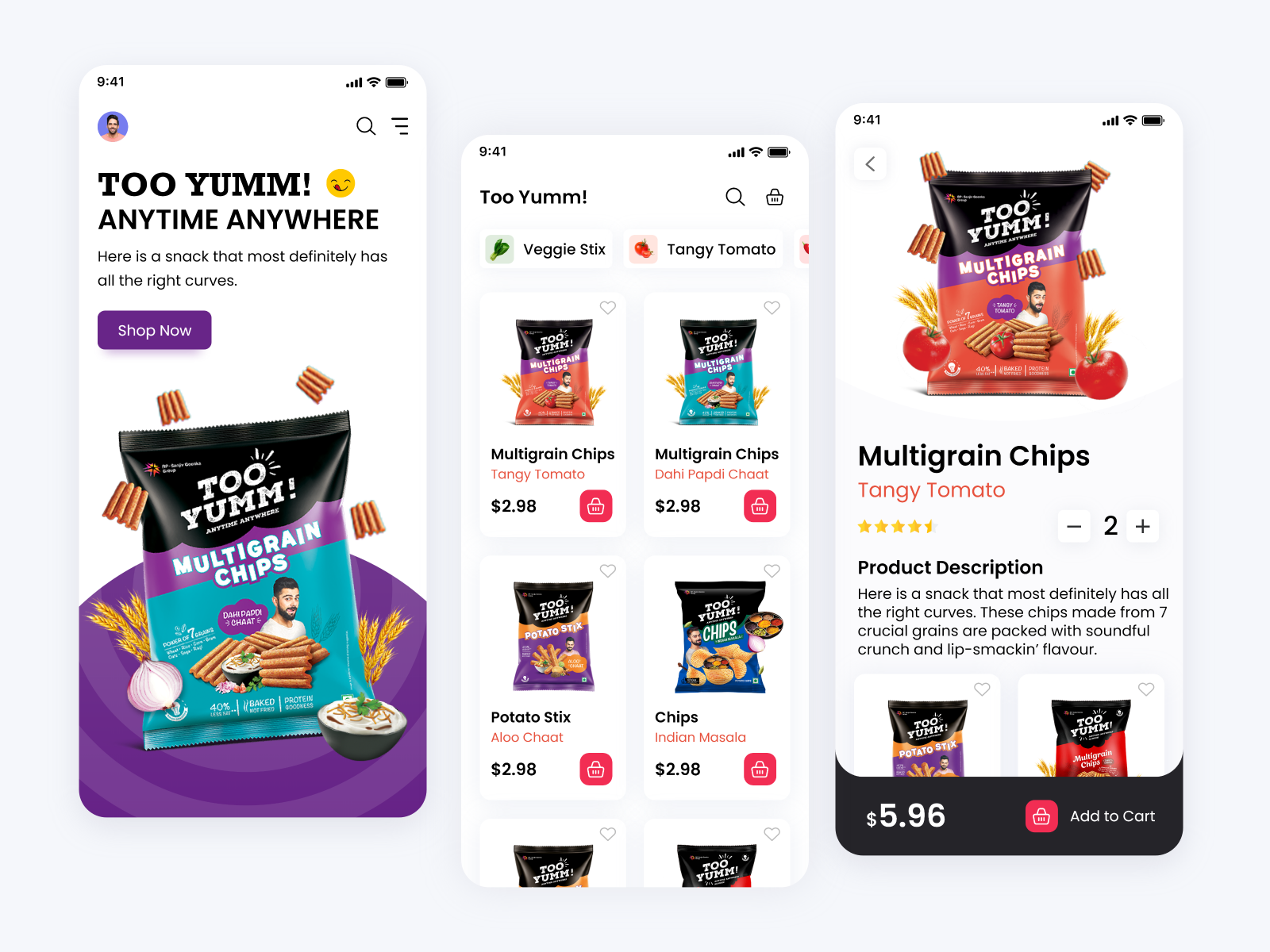 Snacks Product App by Shubham Gawand on Dribbble