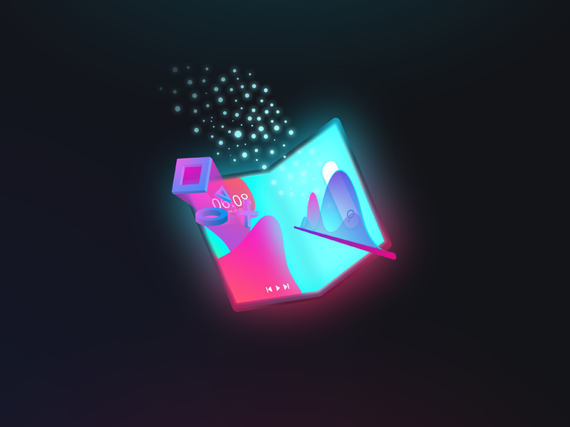 Foldable Phone : Multimedia & Gaming by Ilyas Bentaleb on Dribbble