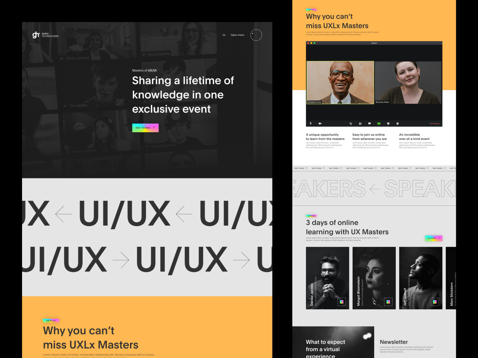 Virtual Event @Landing Page Design by Ghrix on Dribbble