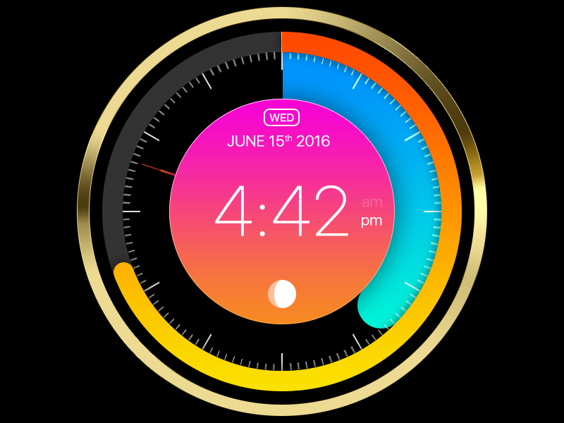 Clock Ui By Hervé Denjean On Dribbble