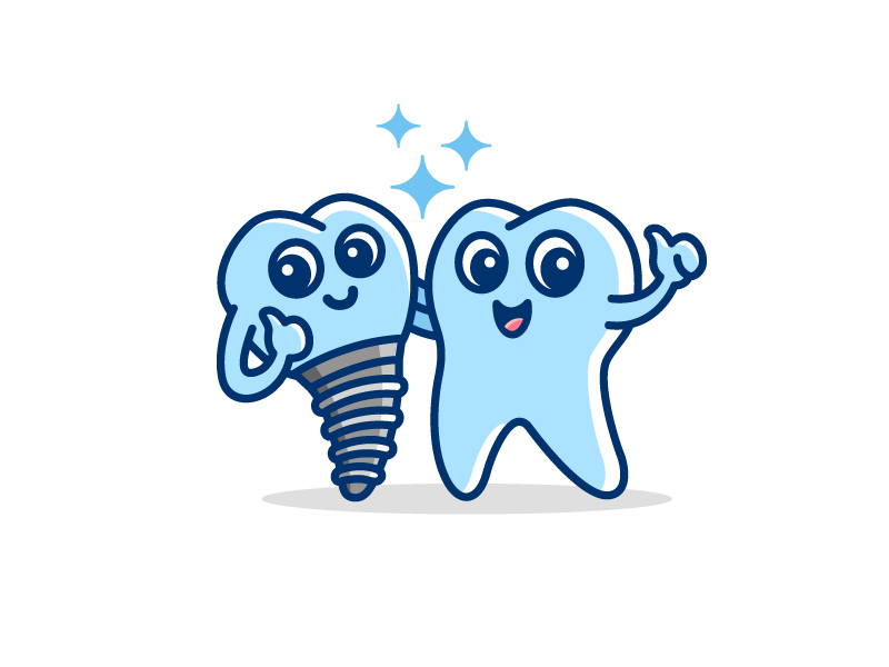 Paper Stickers Dental Implant Cartoon Sticker Stickers, Labels & Tags ...