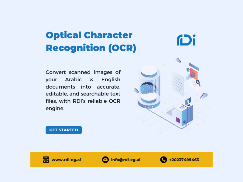 Optical Character Recognition by RDI Egypt on Dribbble
