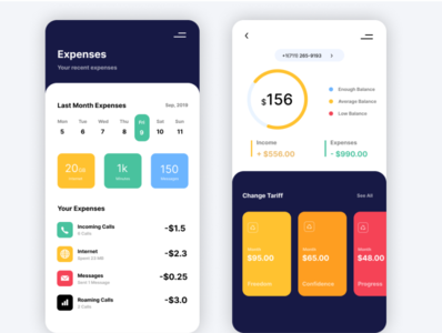 Expense Manager by Kshitiz Jain on Dribbble