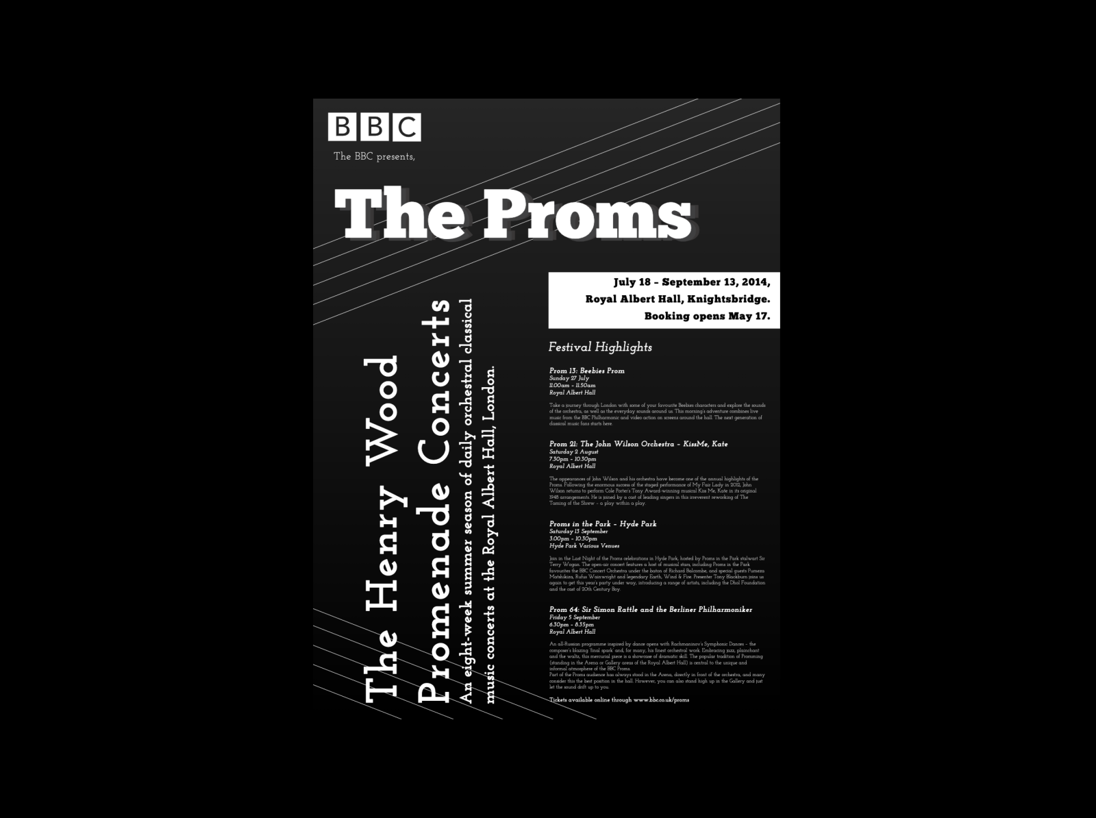 The Proms Music Festival by Jacob Cordes on Dribbble