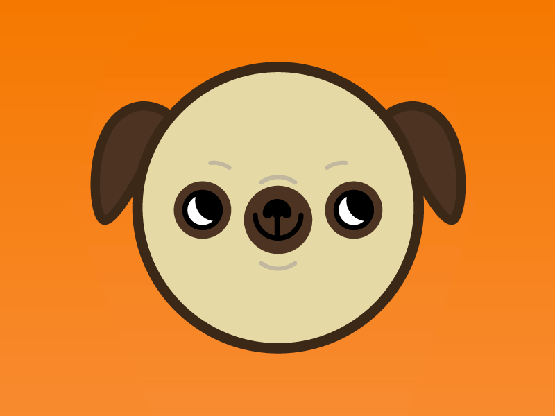 Pug Icon by Madzia on Dribbble