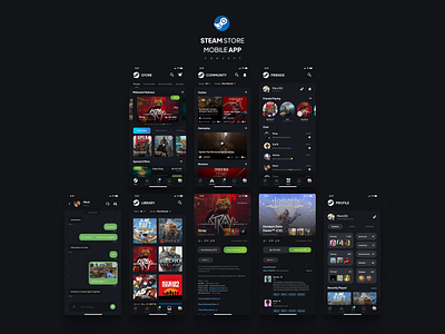 Steam Store UI Mobile App by Gilang on Dribbble