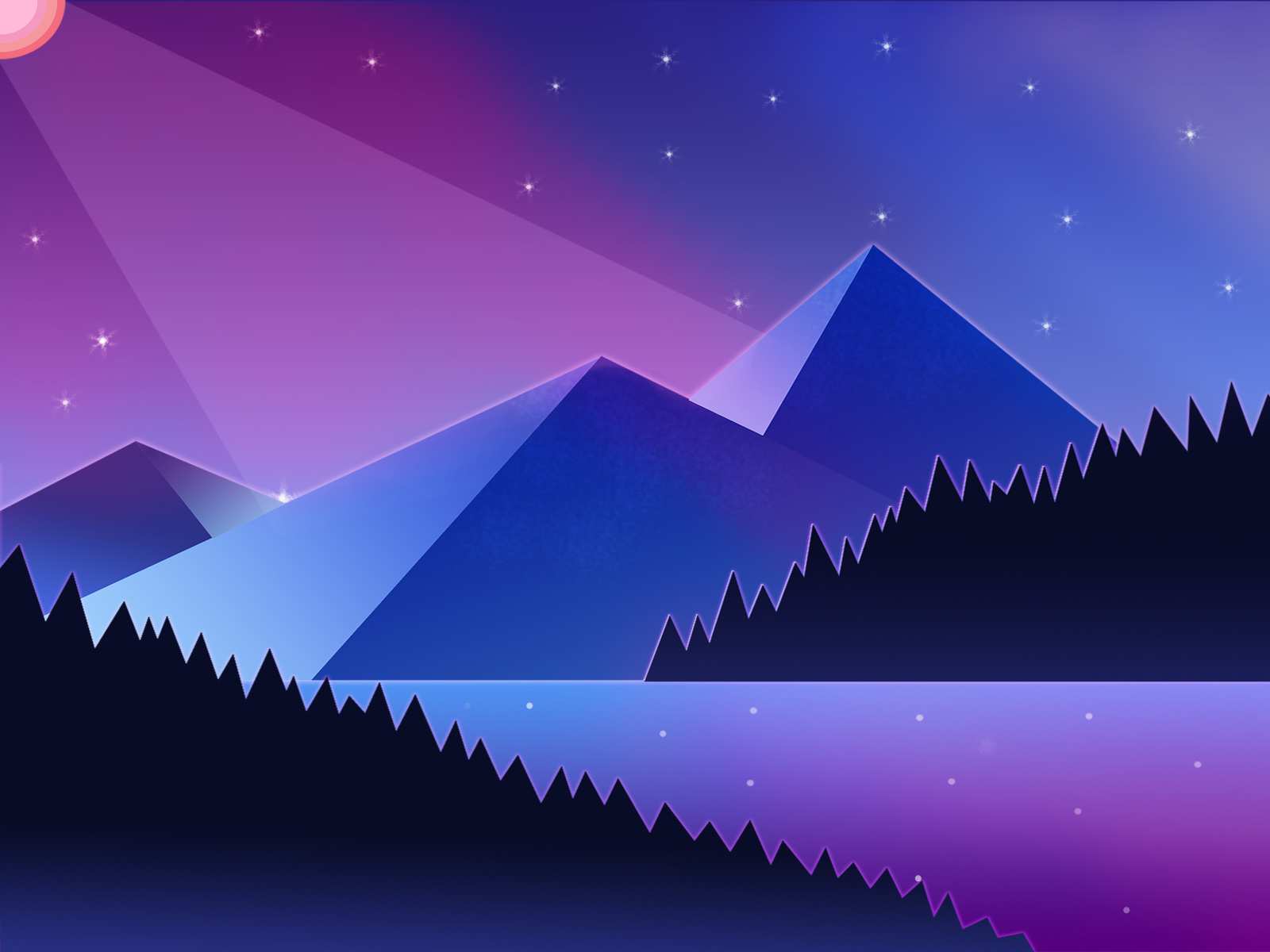 Moon Night Ilustration by Hasan Mahmudul on Dribbble