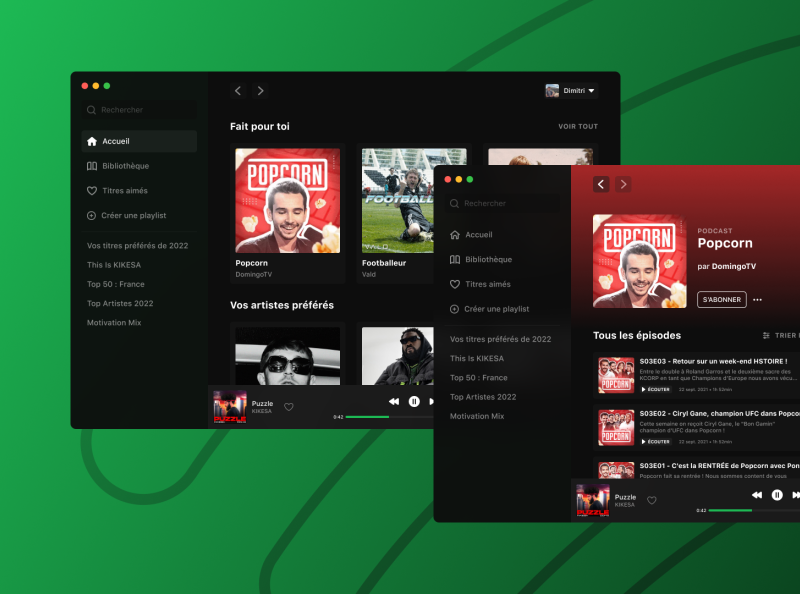 Redesign (MacOS Big Sur) – Spotify by Dimitri on Dribbble