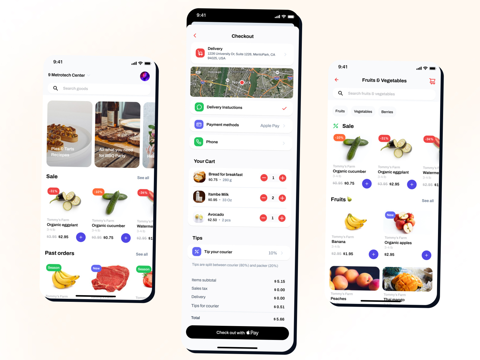 Figma iOS UI kit - 🍔 Food & Drink templates by F e l i ︎ for Setproduct ...