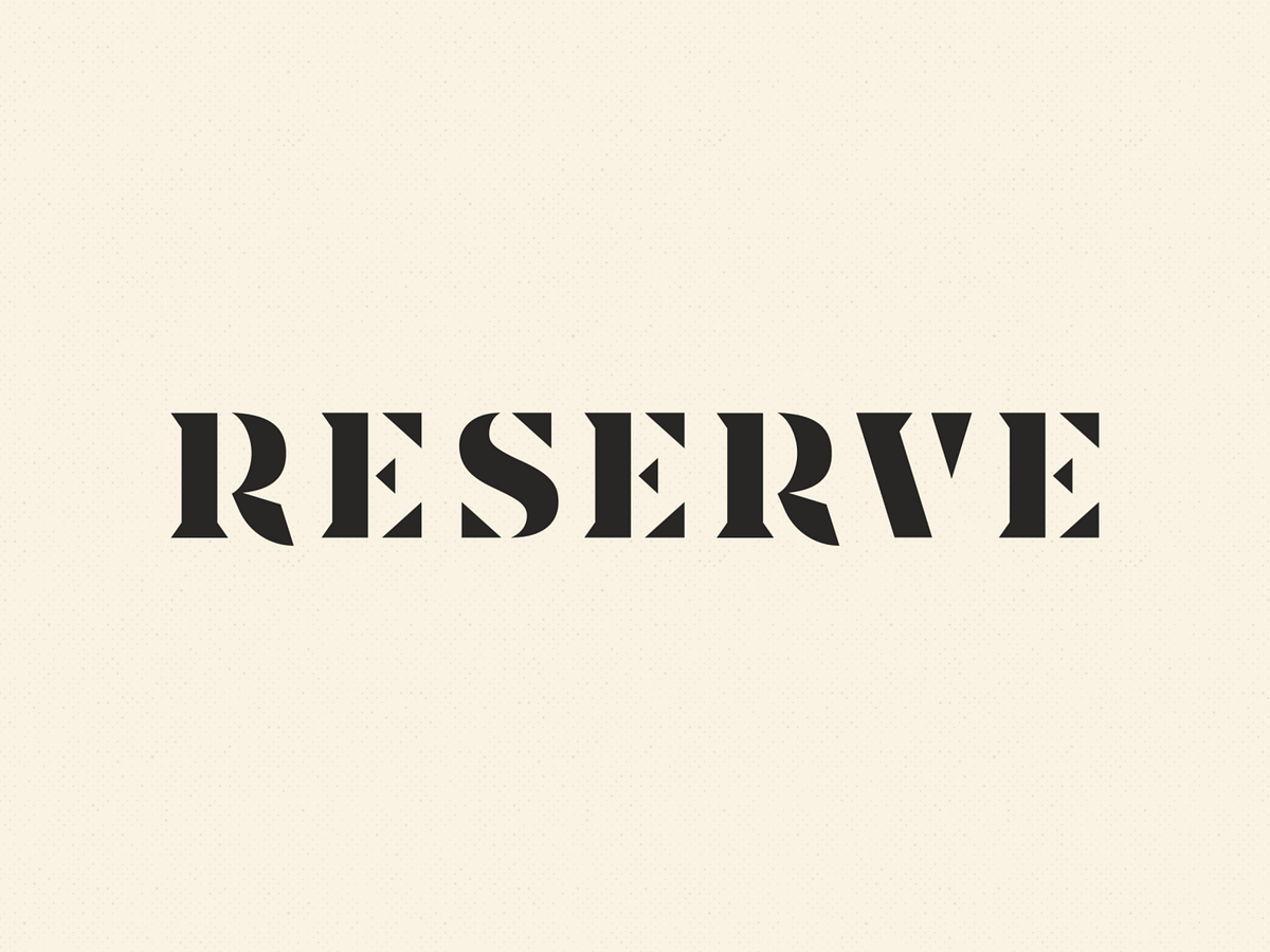 Reserve Wordmark by Cameron Maher on Dribbble