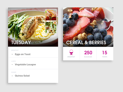 Food Card Exploration by Leo Acosta on Dribbble