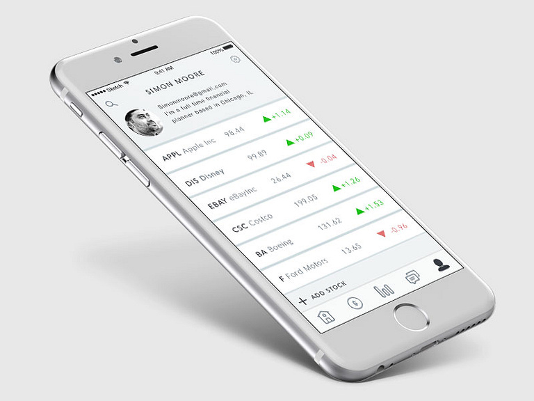 Stock App Design by Stacie Alpizar on Dribbble