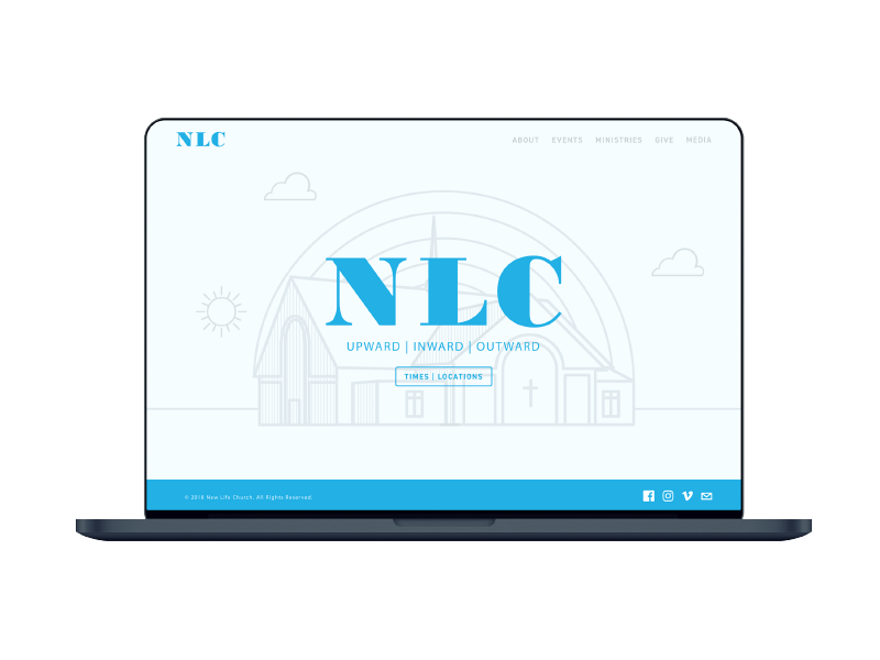 NLC Website Mockup by Tim Medina on Dribbble