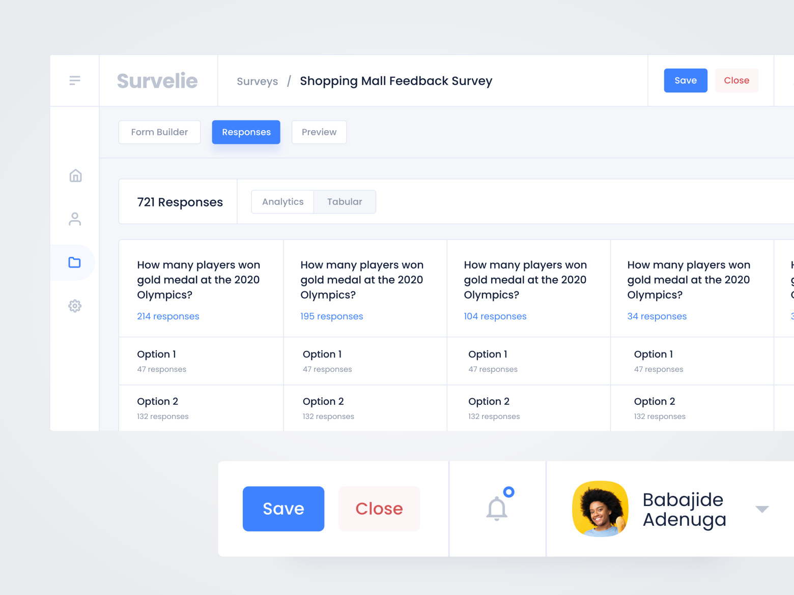Survey Table Design by Parklins on Dribbble