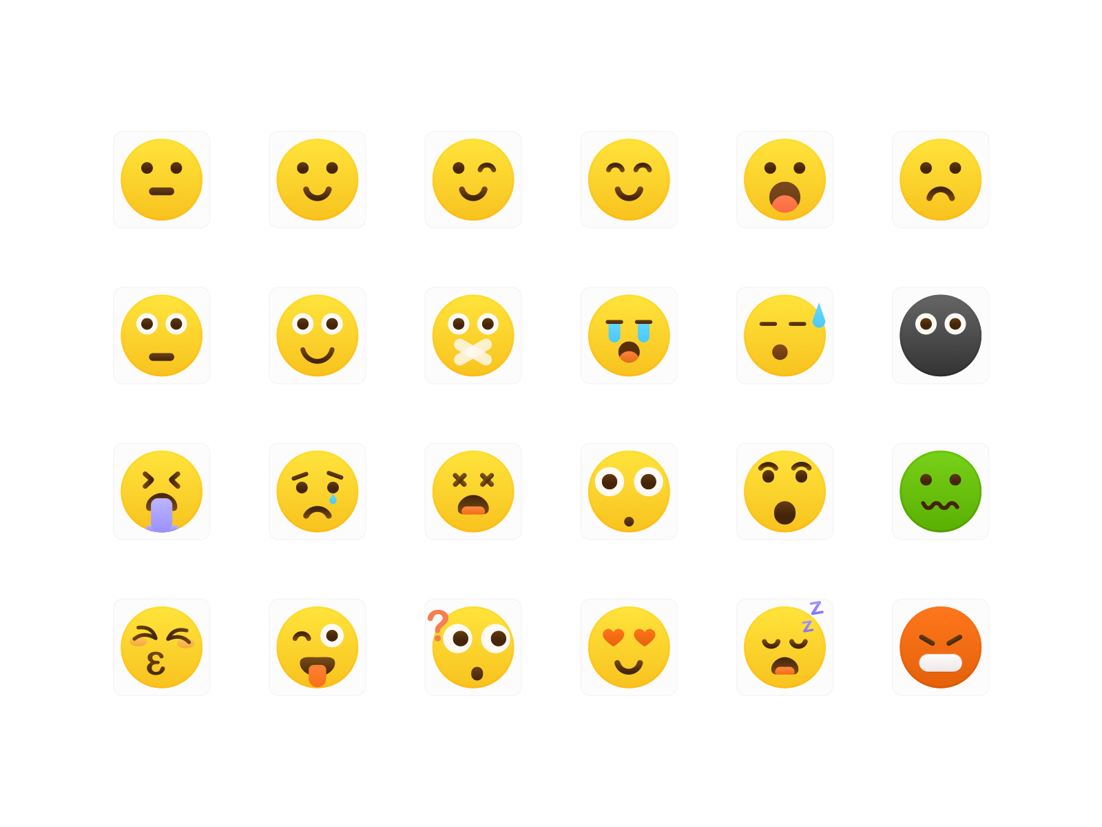 Emoji Set by owlling on Dribbble