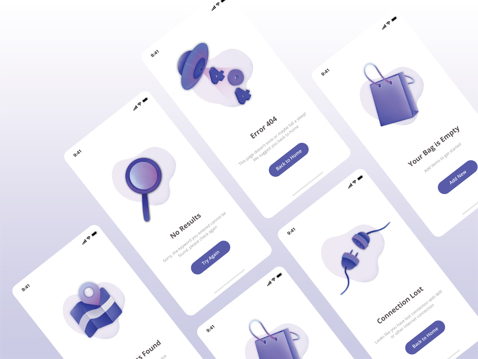 Empty State Design by Özge Deniz Ergül on Dribbble