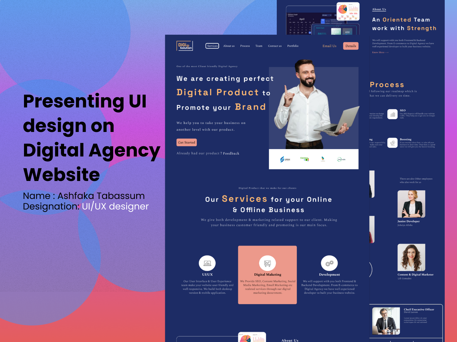 DIGI Solution Digital Agency by ash on Dribbble