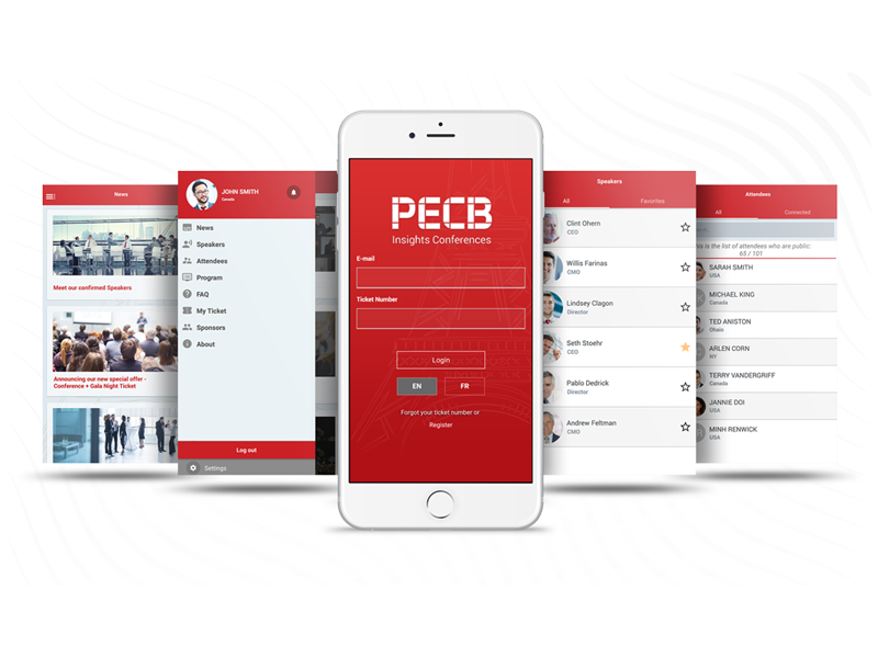 PECB Insights Conference - APP by Sarand Kadriu on Dribbble