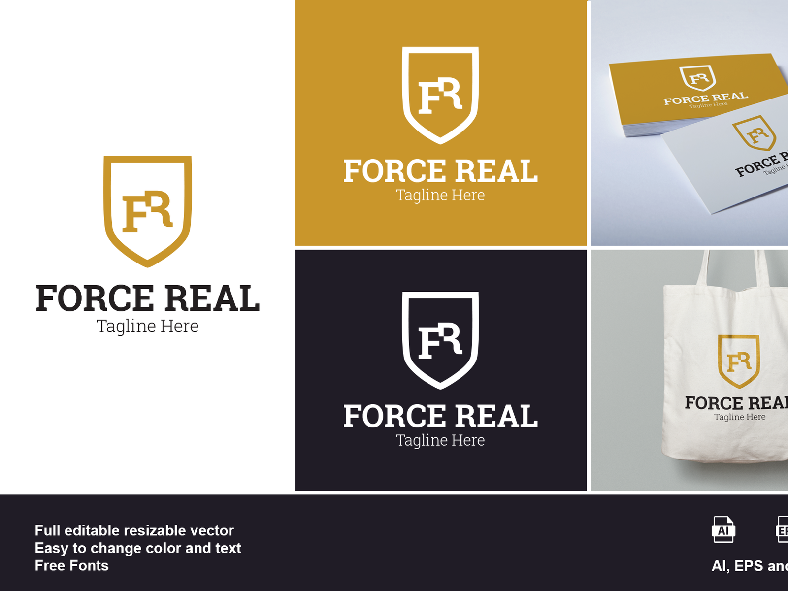 Force Real Logo by Sarand Kadriu on Dribbble