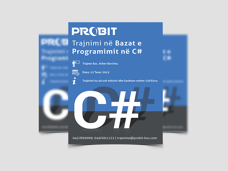 Flyer for PROBIT by Sarand Kadriu on Dribbble