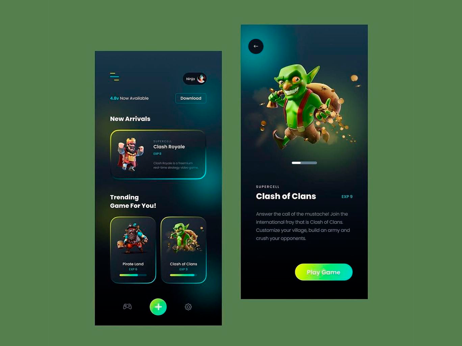 Clash Mobile App by Violet on Dribbble
