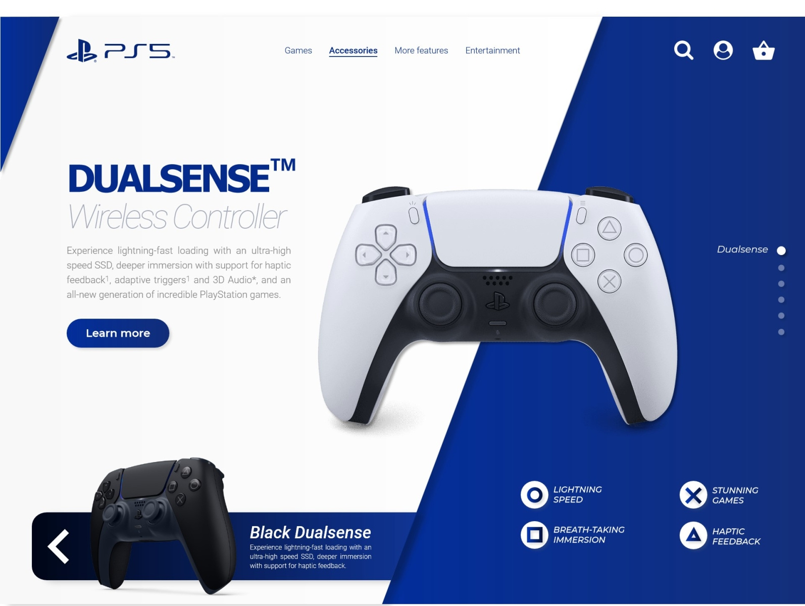 Landing Page Ps5 by Sergi Font on Dribbble